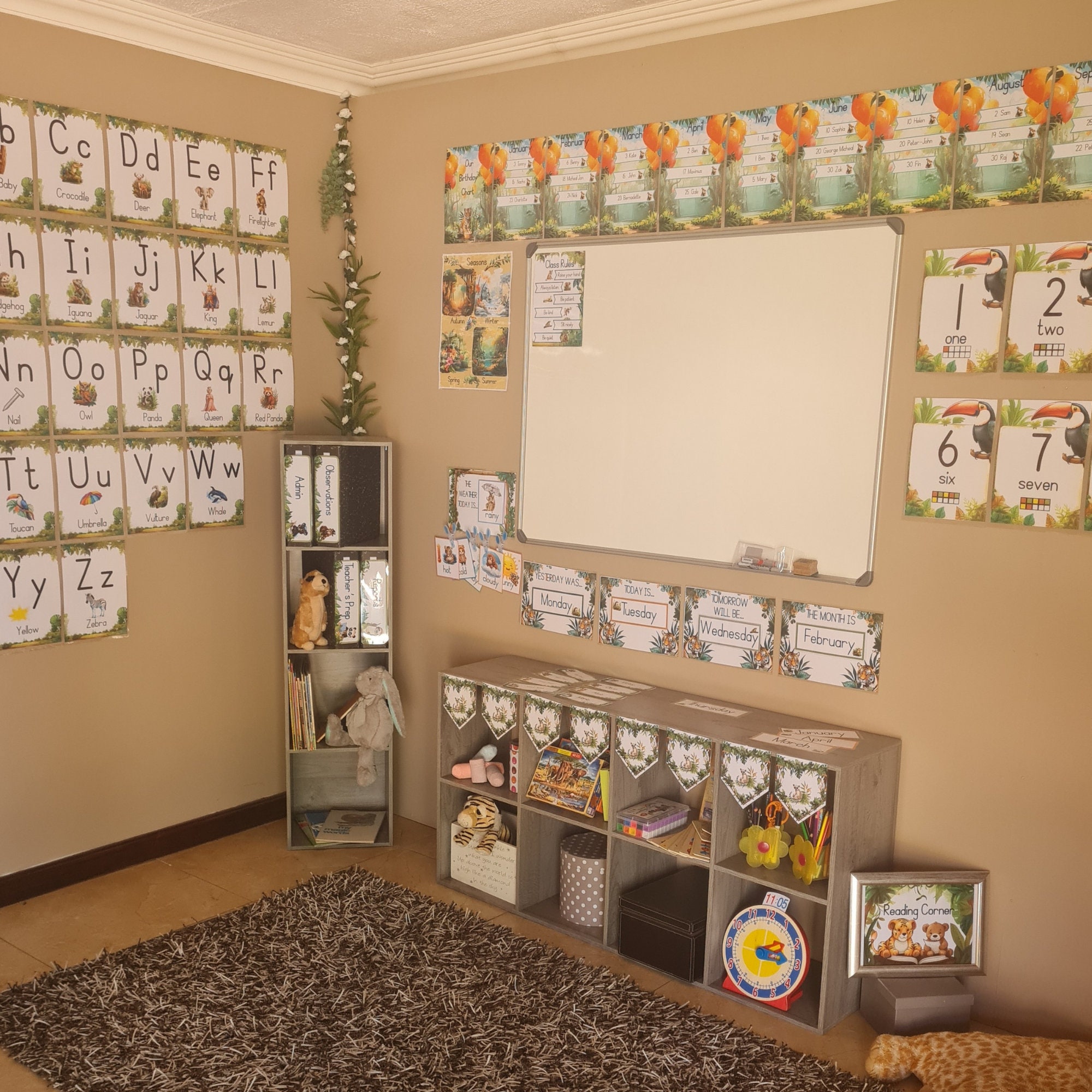 Jungle Theme Classroom Rules Posters Printable - Class Rules for ...