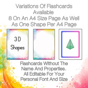 Rainbow Theme Classroom | 3D Shapes | Math Shape Posters | Printable 3D ...