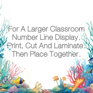 Under the Sea Classroom Theme | Number Lines | 2 Various Styles of ...