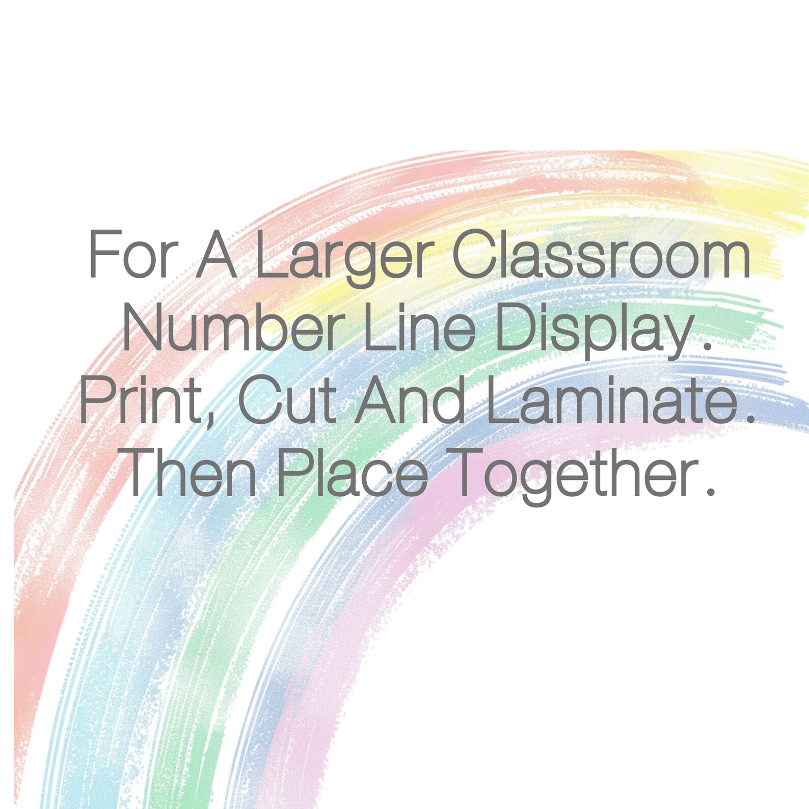 Boho Rainbow Theme Classroom | Number Lines | 2 Various Styles of ...