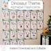 Editable Dinosaur-themed Alphabet Posters | Classroom Decor | Phonics ...