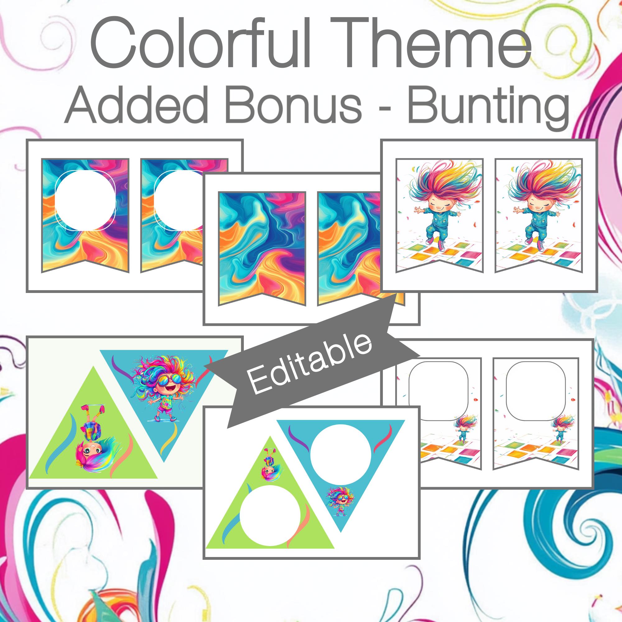 Colorful Classroom Theme Decor Bundle Pintables - Includes 15 Amazing ...