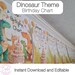 Dinosaur-themed Classroom Birthday Chart Ideas Printable - Birthday ...
