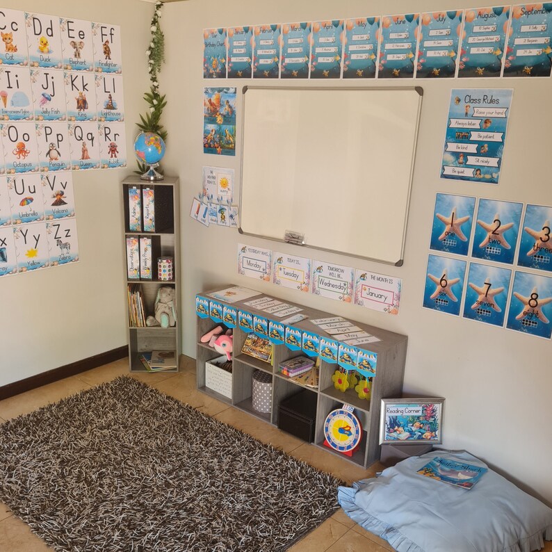 Under the Sea Classroom Theme Kids Weather Chart Printable - All ...