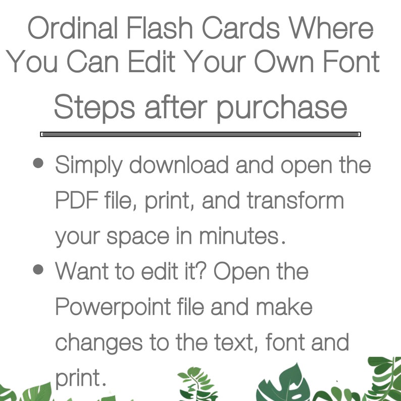 Safari Classroom Theme | Ordinal Numbers Poster | Editable Flashcards ...