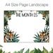 Jungle Theme Classroom Days of the Week Poster Printable & Months of ...