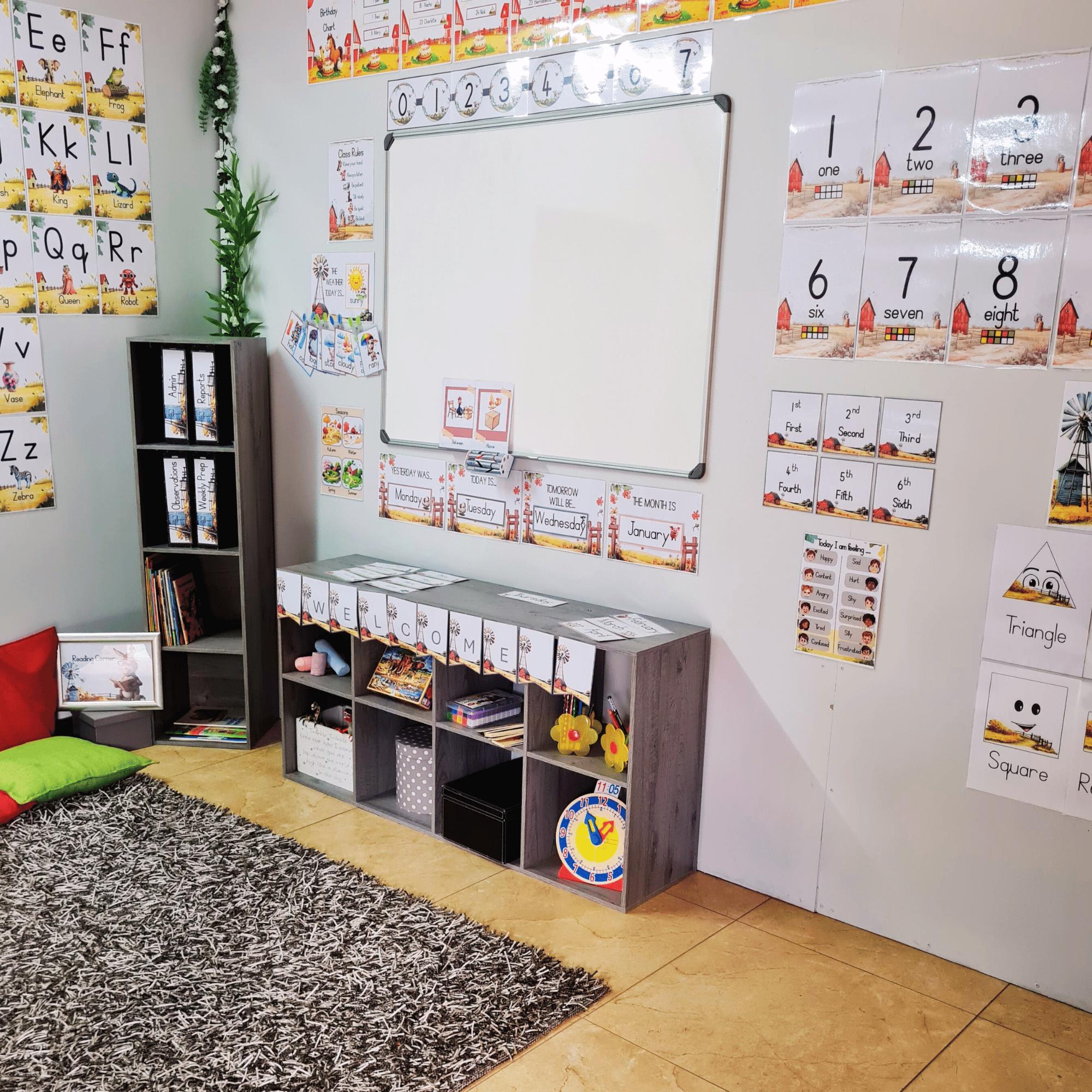 Farm Theme Classroom | 3D Shapes Posters | Classroom Decor | Math Shape ...