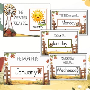 Farm Theme Classroom Decor Bundle Printables - Includes 15 Amazing Farm ...