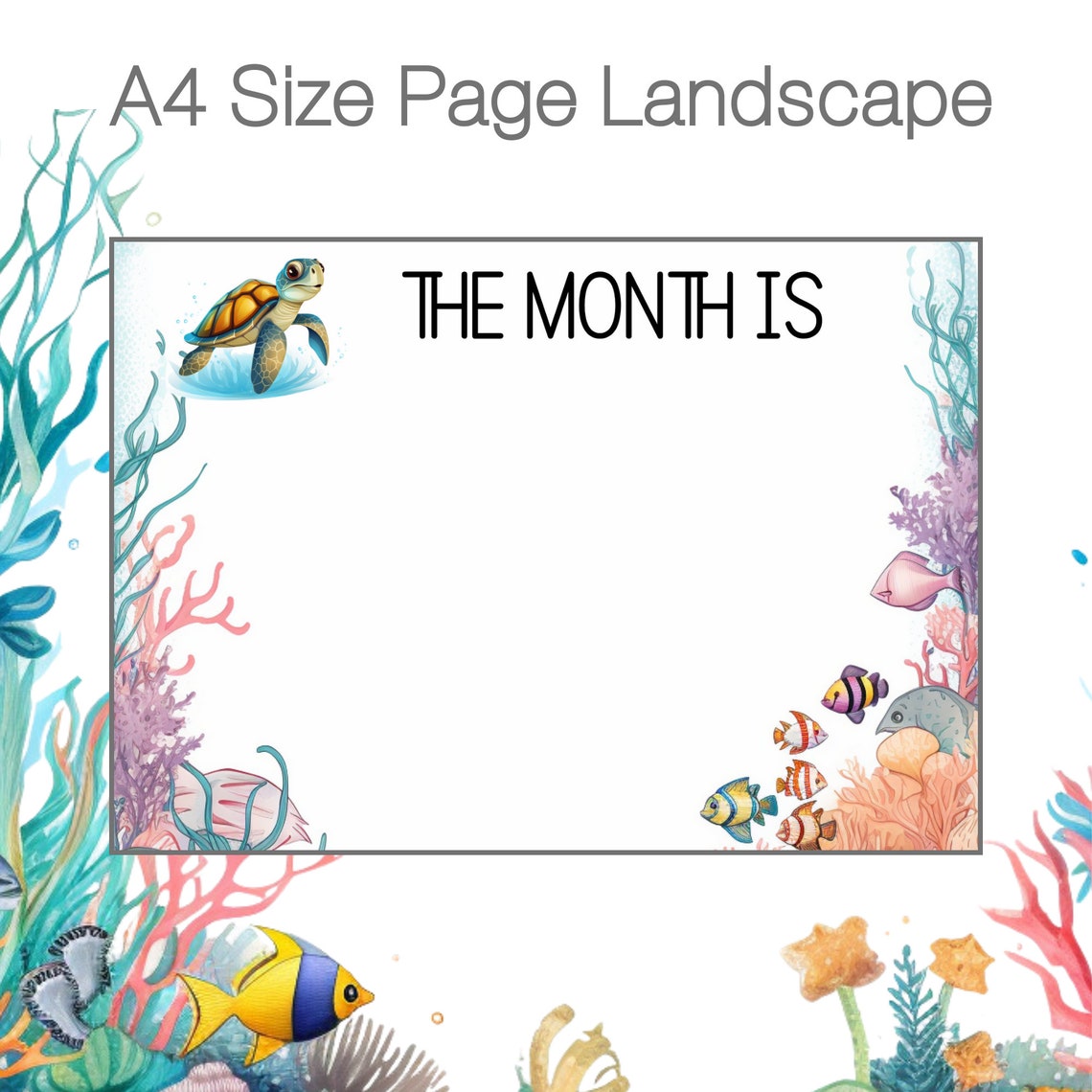 Under the Sea Classroom Theme Days of the Week Poster Printable ...