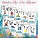 Under the Sea Classroom Theme Alphabet Flash Cards PDF Printable Number ...