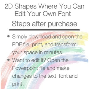 Boho Rainbow Theme Classroom | 2D Shapes | Math Shape Posters ...