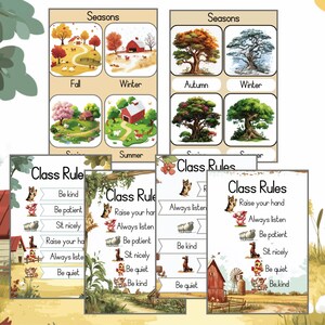 Farm Theme Classroom Decor Bundle Printables - Includes 15 Amazing Farm ...