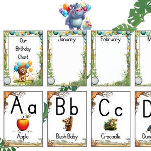Safari Theme Classroom Decor Bundle Printables - Includes 15 Amazing ...