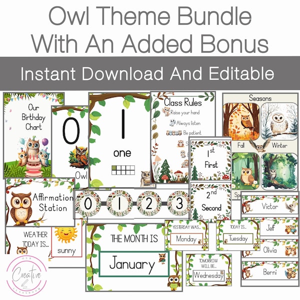 Printable Owls - Etsy