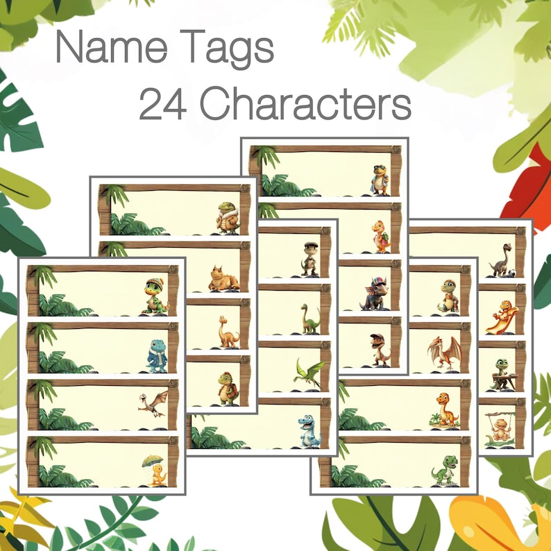 Dinosaur Theme Classroom Decor Bundle Printables - Includes 15 Amazing ...