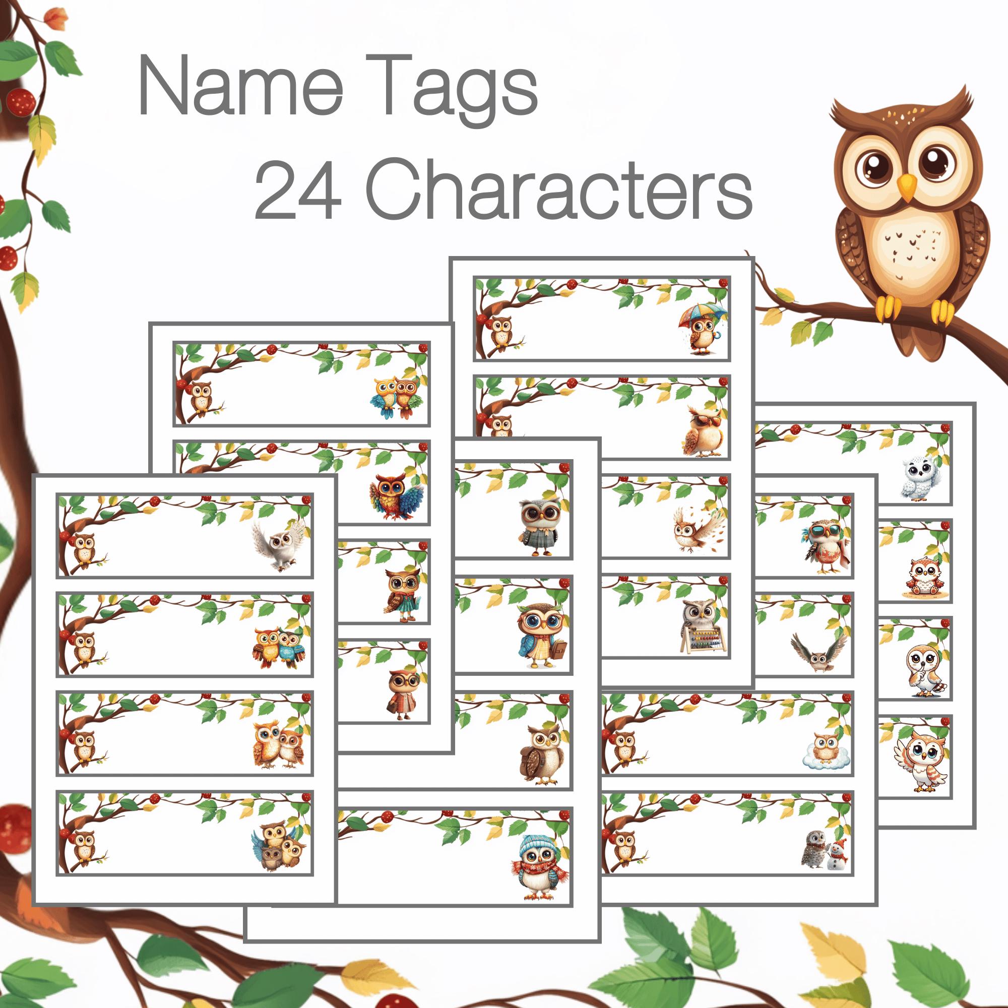 Owl Theme Classroom Decor Bundle Printables - Includes 15 Amazing Owl ...