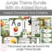 Jungle Theme Classroom Kids Weather Chart Printable - All Seasons ...