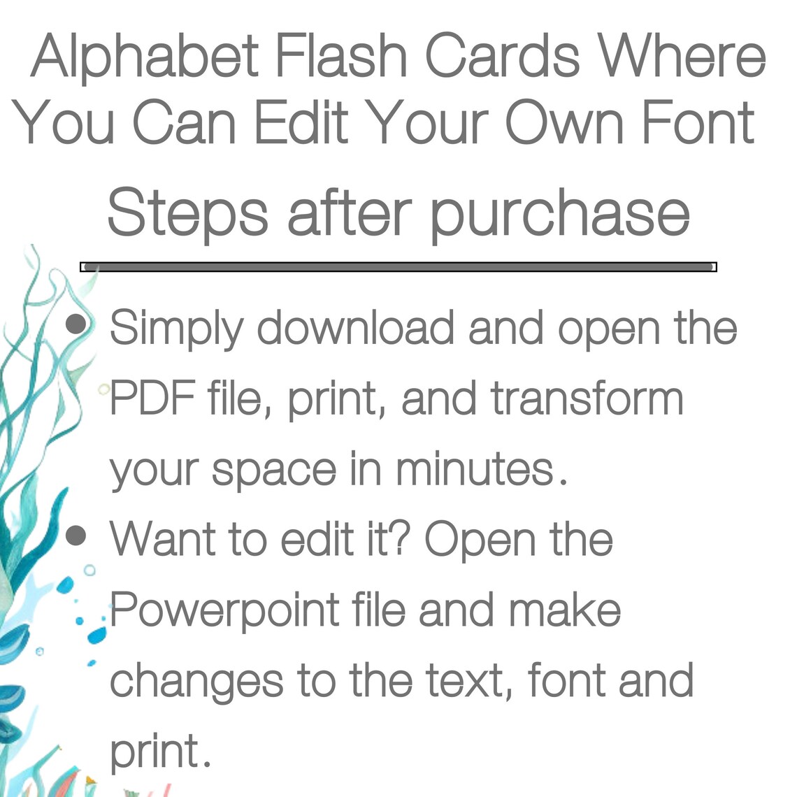Under the Sea Classroom Theme | Alphabet Posters | Alphabet Class ...