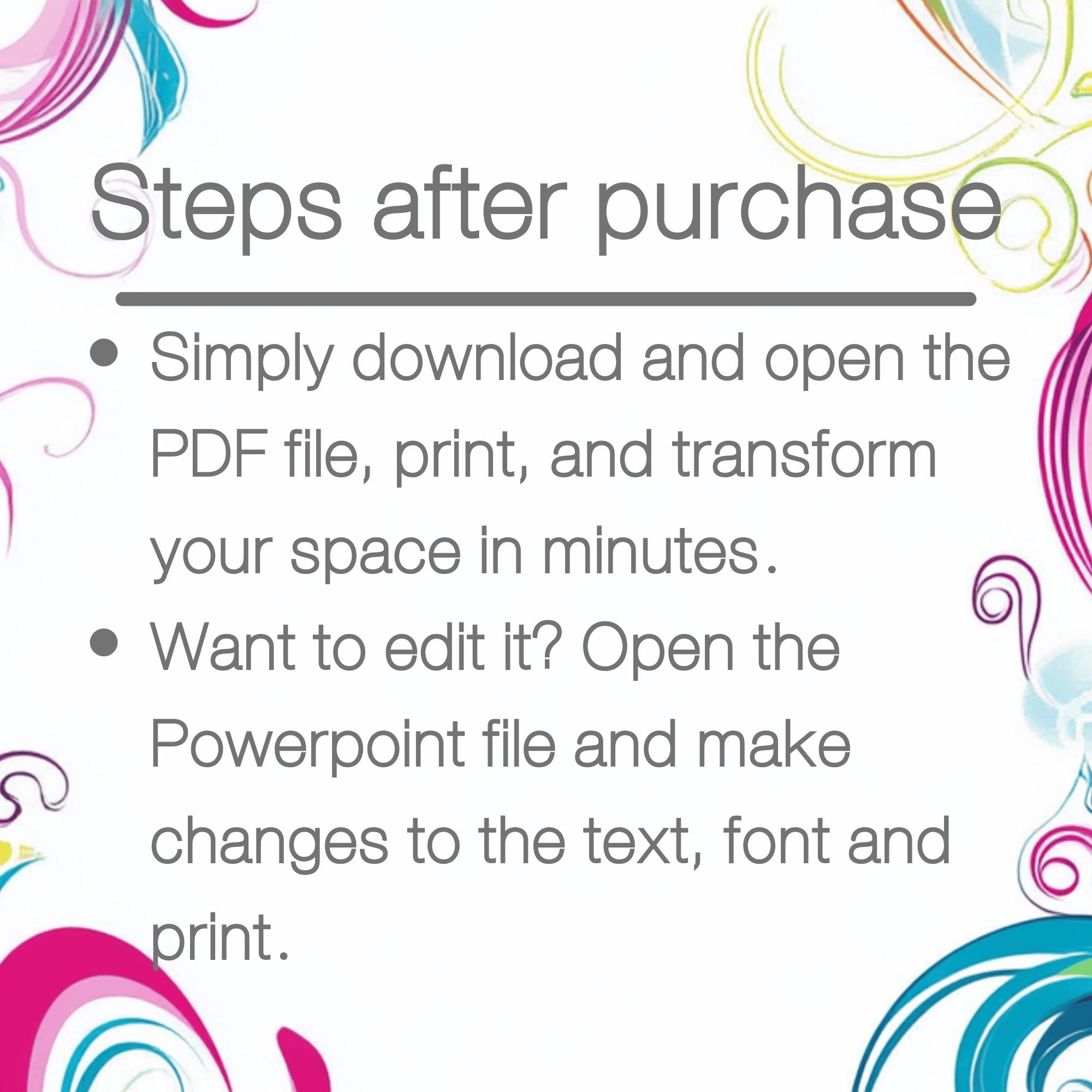 Colorful Classroom Theme Rules Posters Printable - Class Rules Posters ...