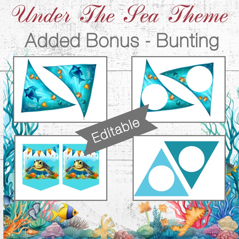 Under the Sea Classroom Decor Bundle Printables Includes 7 Amazing ...