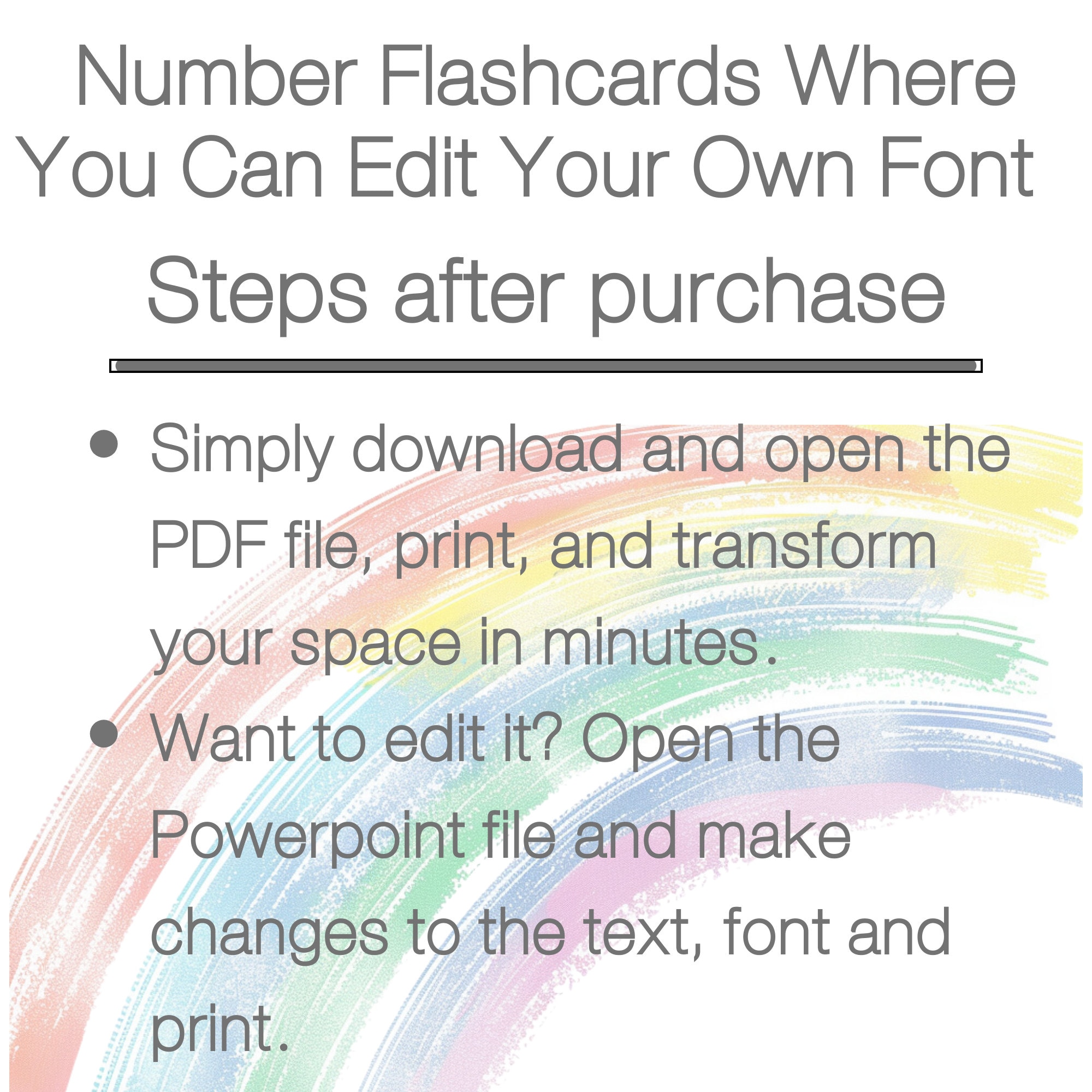 Boho Rainbow Themed Classroom | Number Flashcards | Number Posters ...