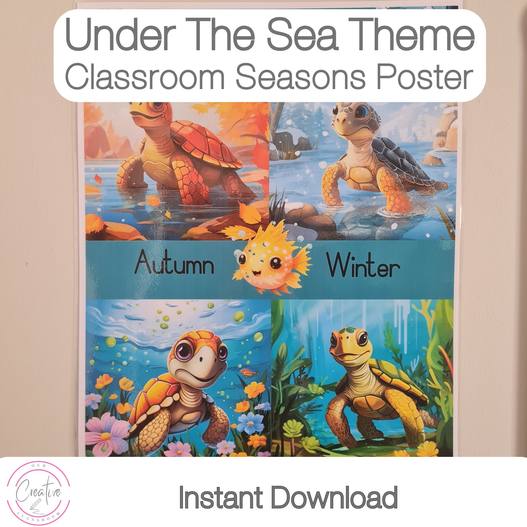Under the Sea Classroom Theme Kids Weather Chart Printable - All ...