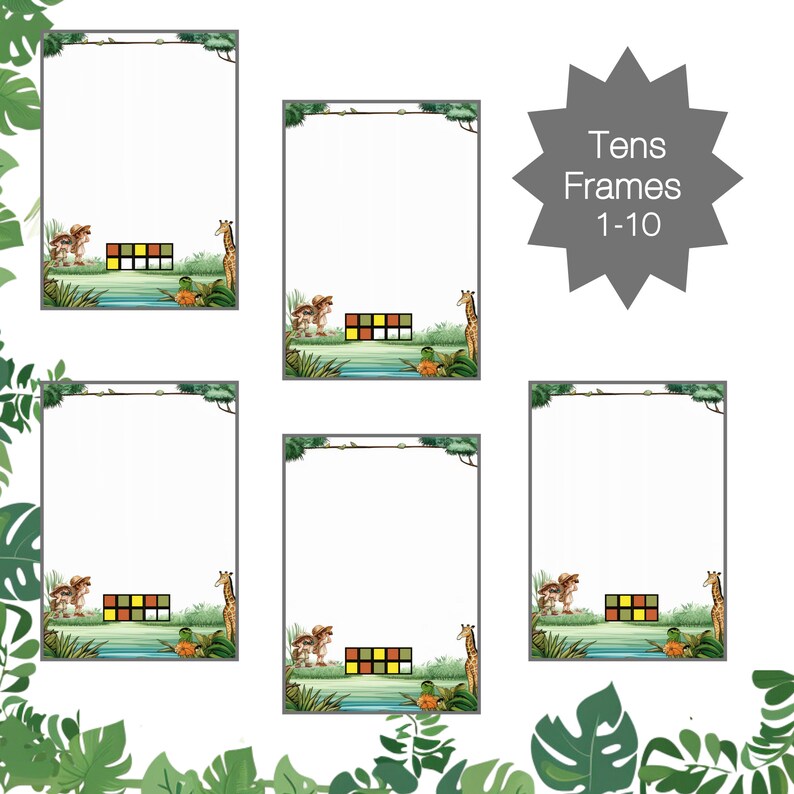 Safari Theme Classroom | Number Flashcards | Number Posters | Editable ...