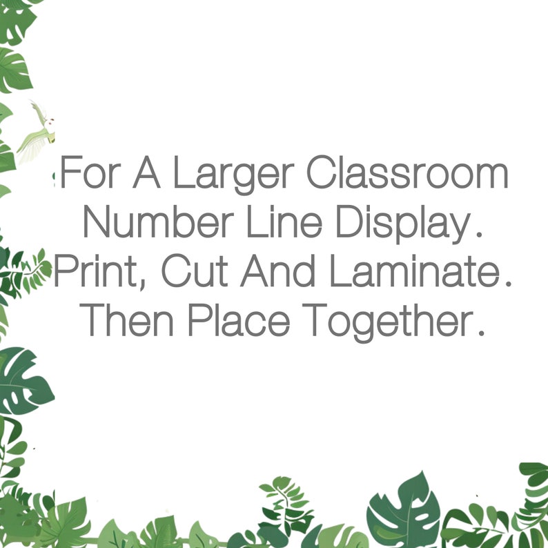 Safari Classroom Theme | Number Lines | 2 Various Styles of Number ...