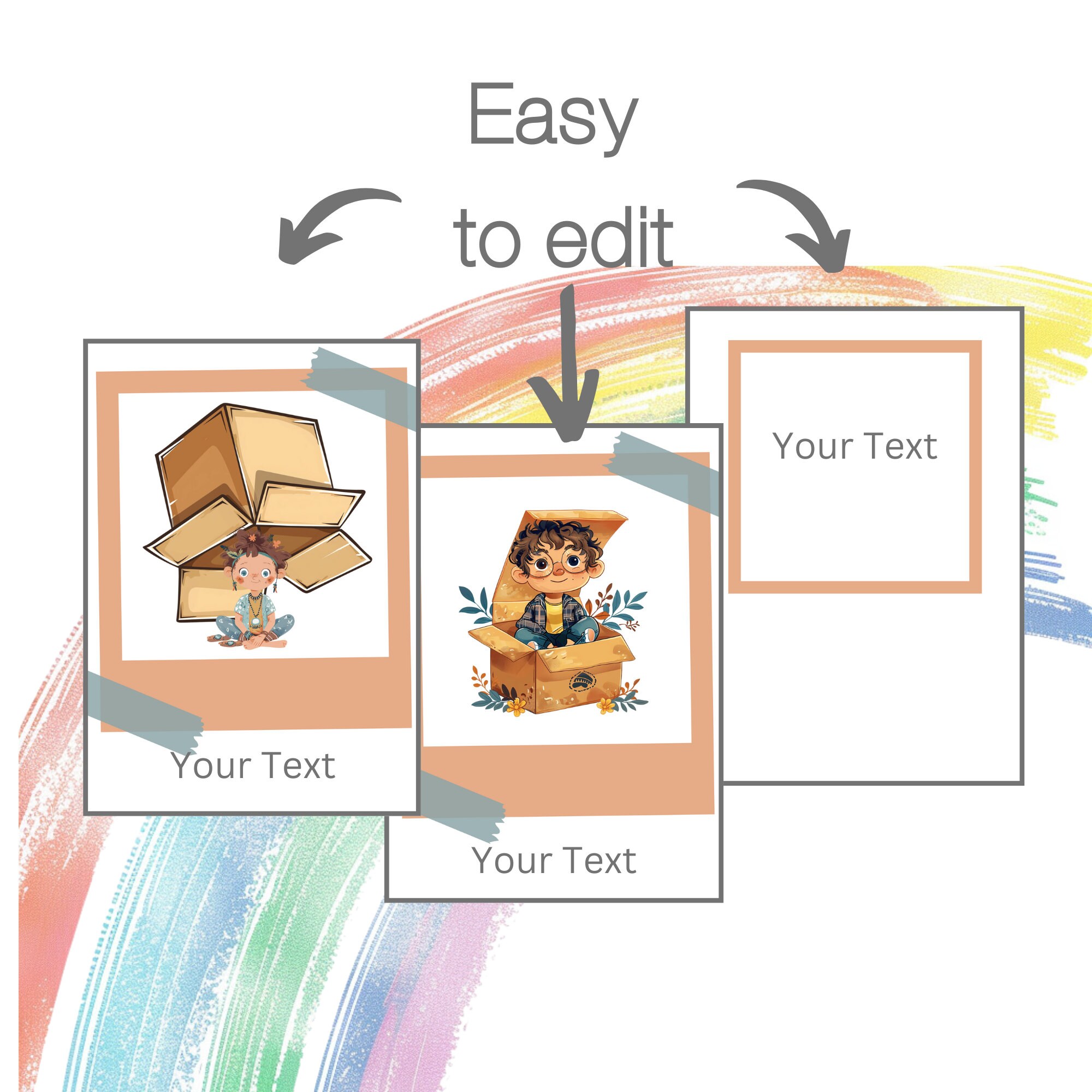 Boho Rainbow Theme Classroom | Prepositions | Learning Positions With ...