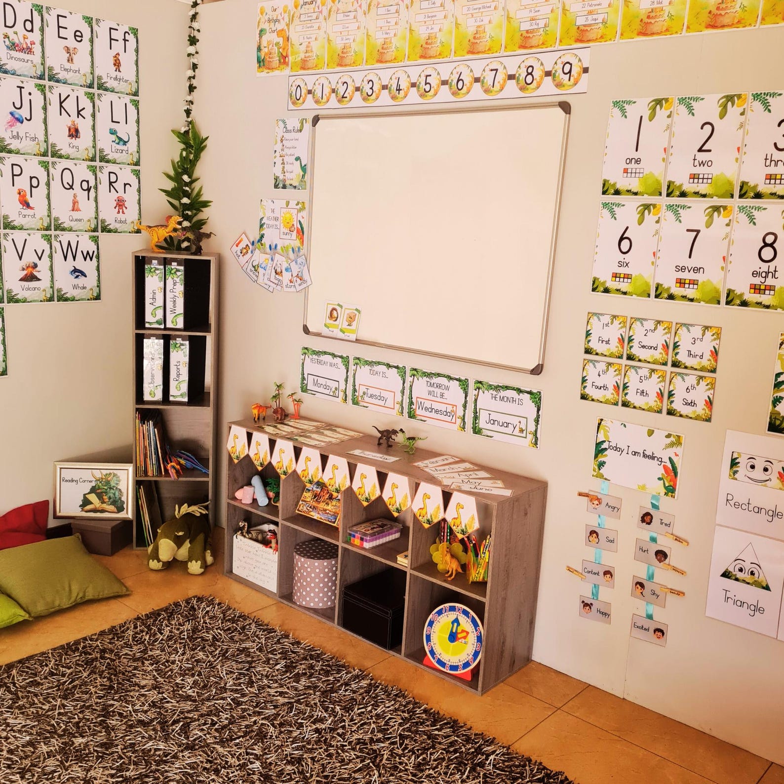Dinosaur-themed Classroom Rules Posters Printable - Class Rules for ...