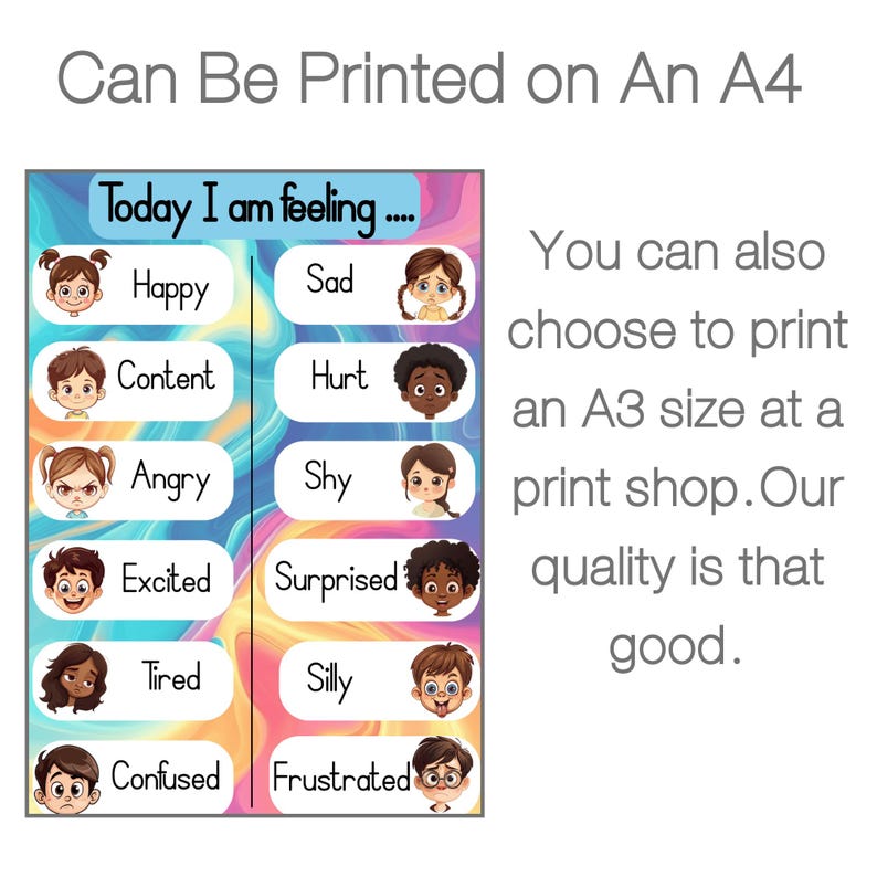 Colorful Classroom Theme Affirmations Station & Feelings Charts ...