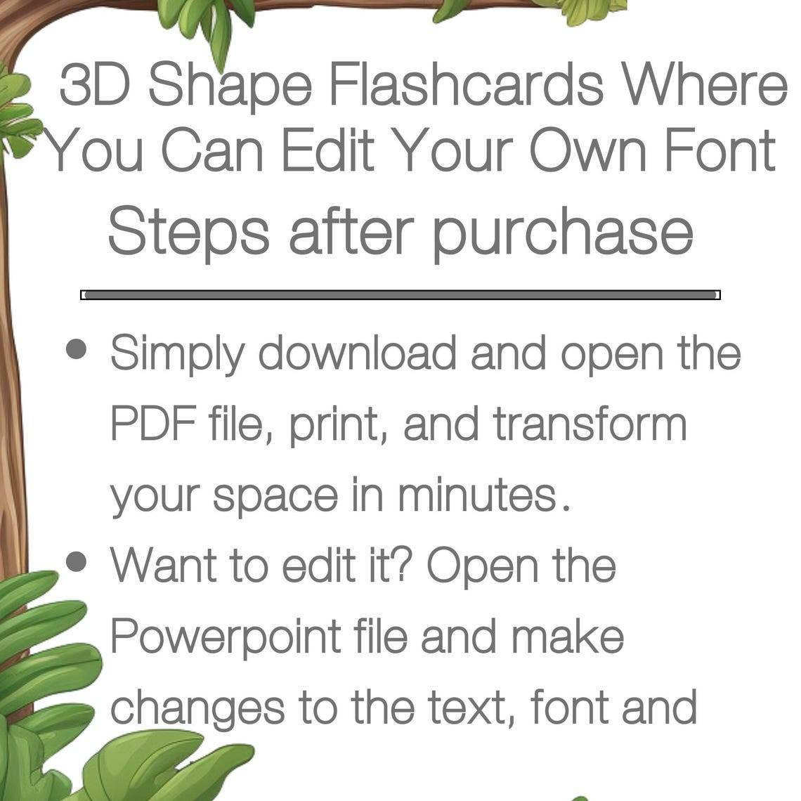 Jungle Classroom Theme | 3D Shapes | Math Shape Posters | Printable 3D ...