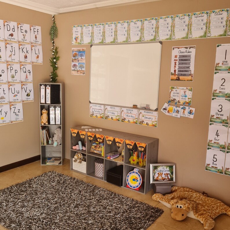 Safari Theme Classroom Rules Posters Printable - Class Rules for ...