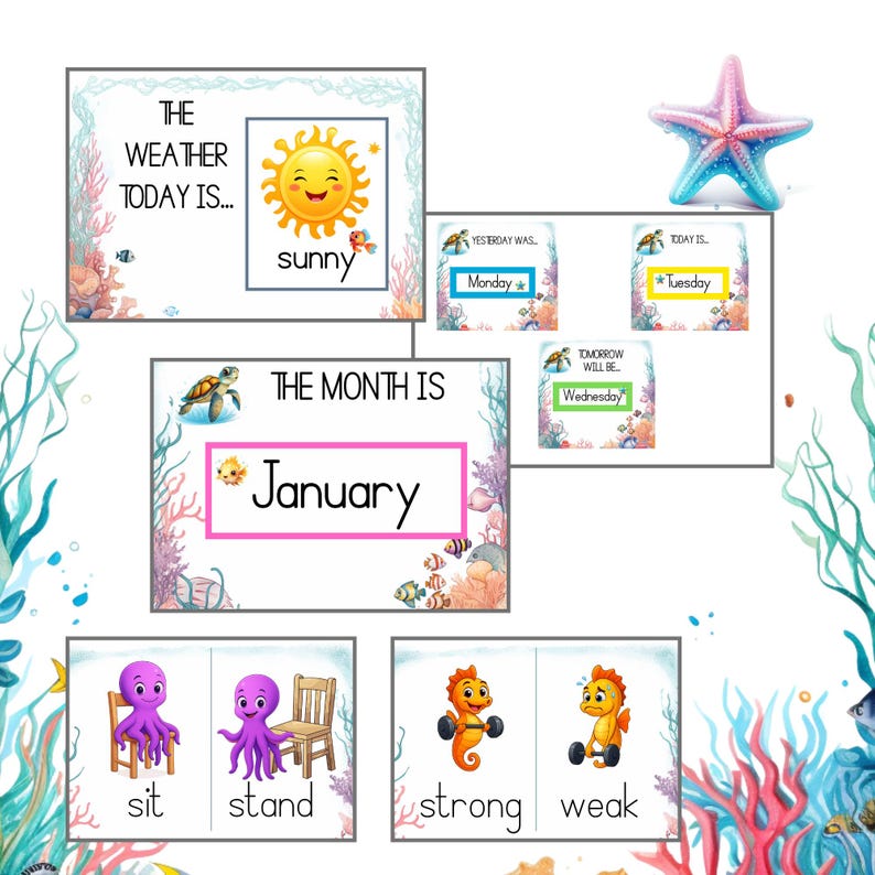 Under the Sea Classroom Decor Bundle Printables - Includes 16 Amazing ...