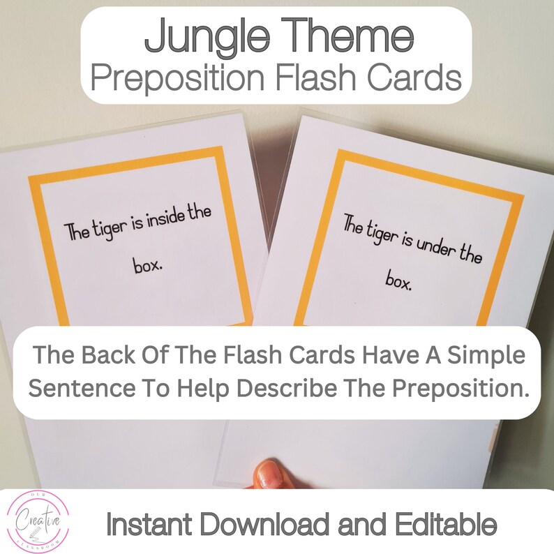 Jungle Classroom Theme | Prepositions | Learning Positions With ...