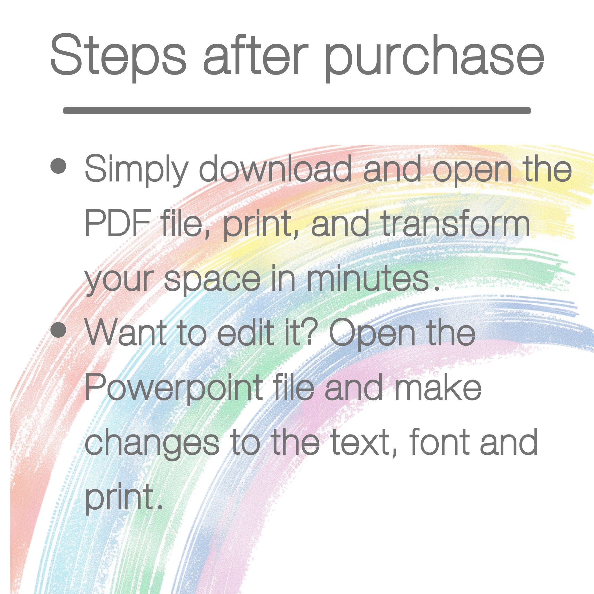 BOHO RAINBOW Affirmation Station and Feelings Chart | Positive ...