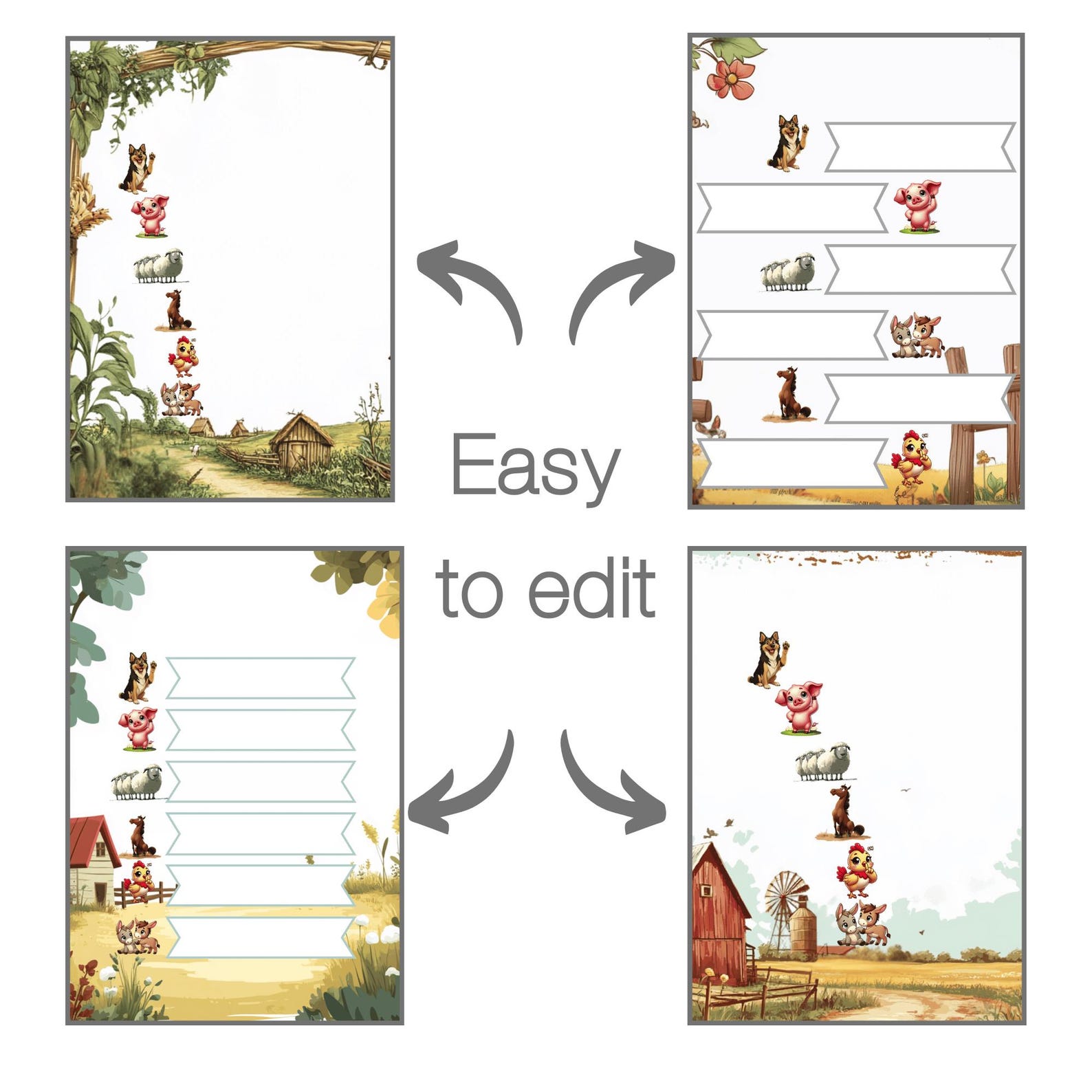 Farm Theme Classroom Rules Posters Printable - Class Rules Posters for ...