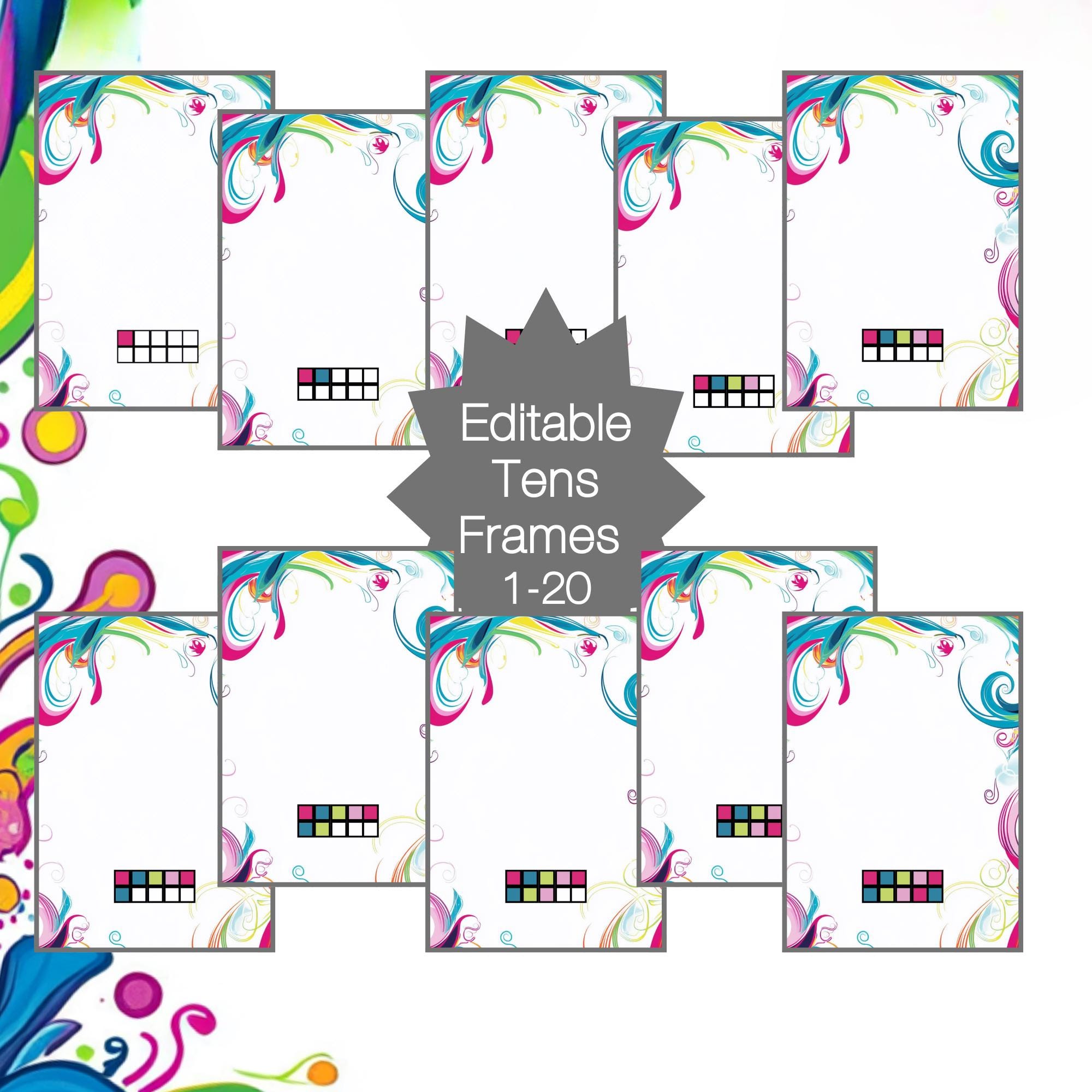 Colorful Classroom Theme | Number Flashcards | Number Posters ...