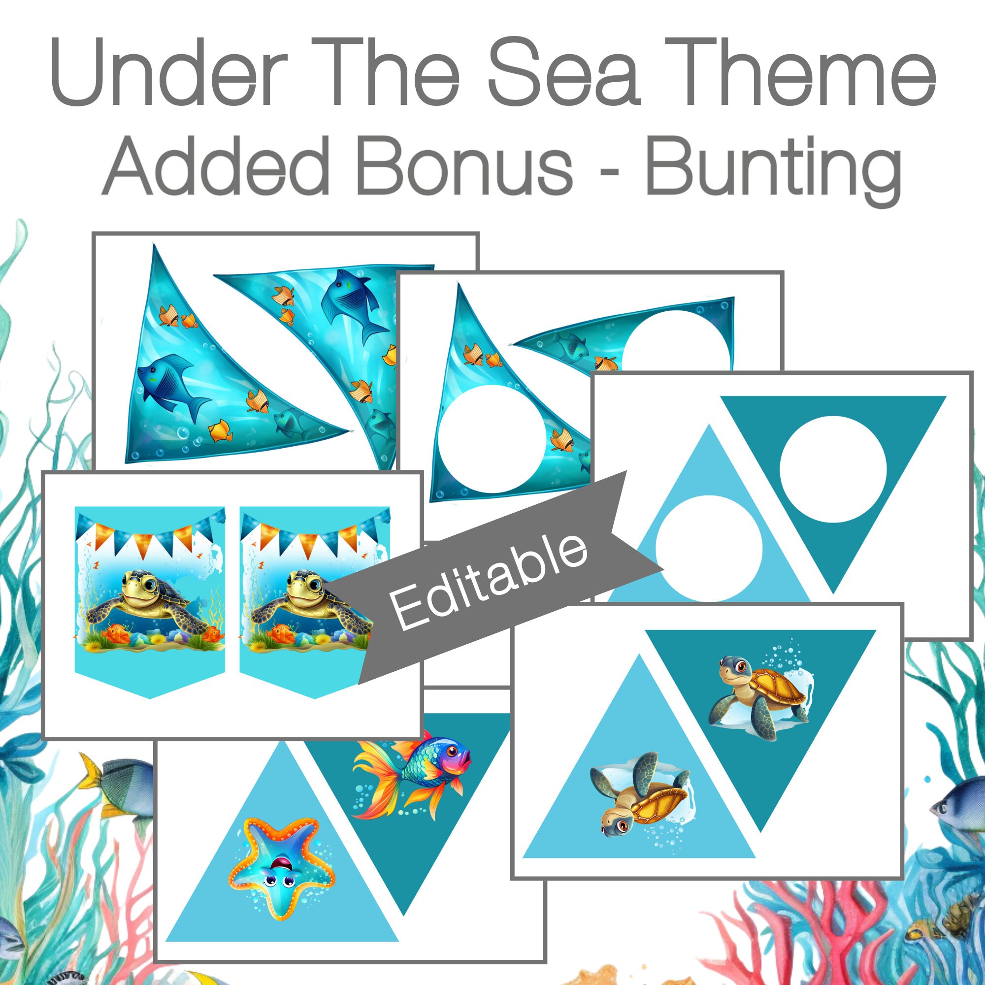 Under the Sea Classroom Decor Bundle Printables - Includes 15 Amazing ...