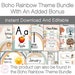 Boho Rainbow Theme Classroom Decor | Alphabet Posters | Editable ...