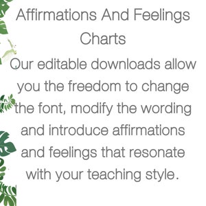 Safari Theme Classroom Affirmation Station and Feelings Chart | Class ...