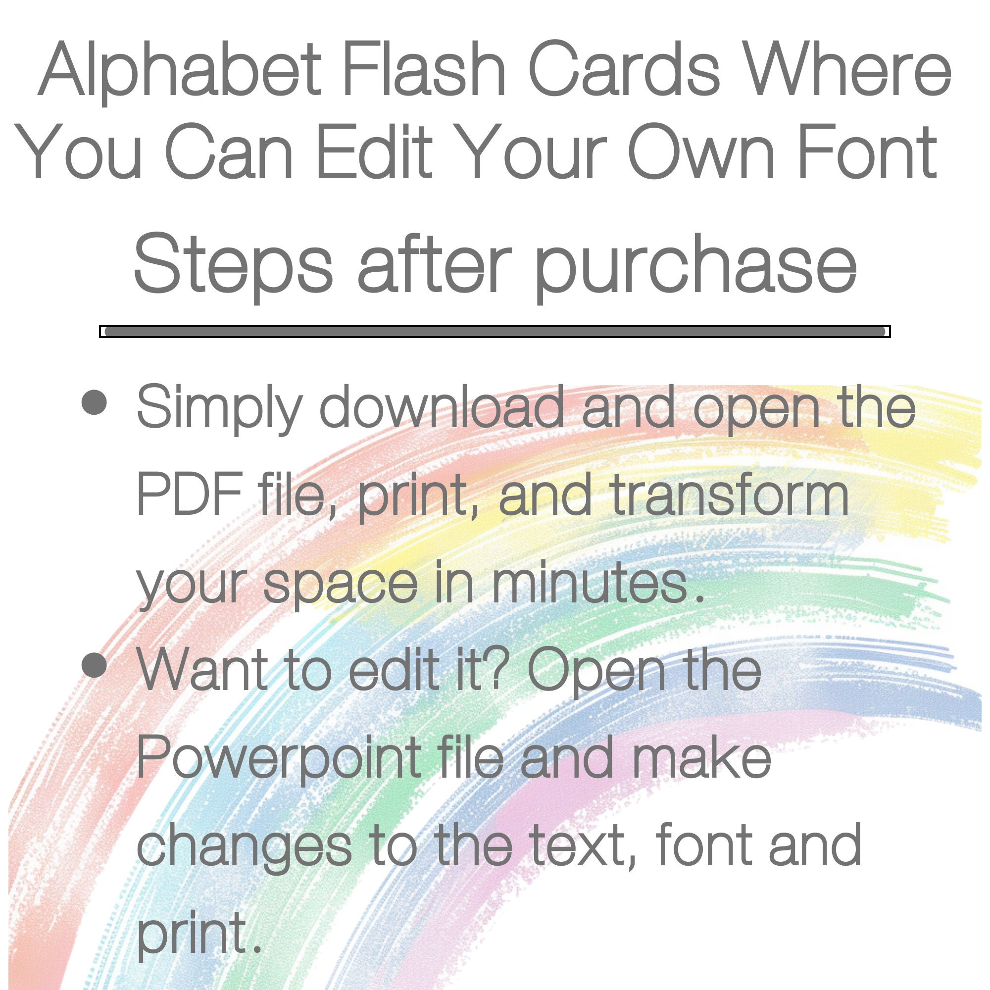 Boho Rainbow Theme Classroom Decor | Alphabet Posters | Editable ...