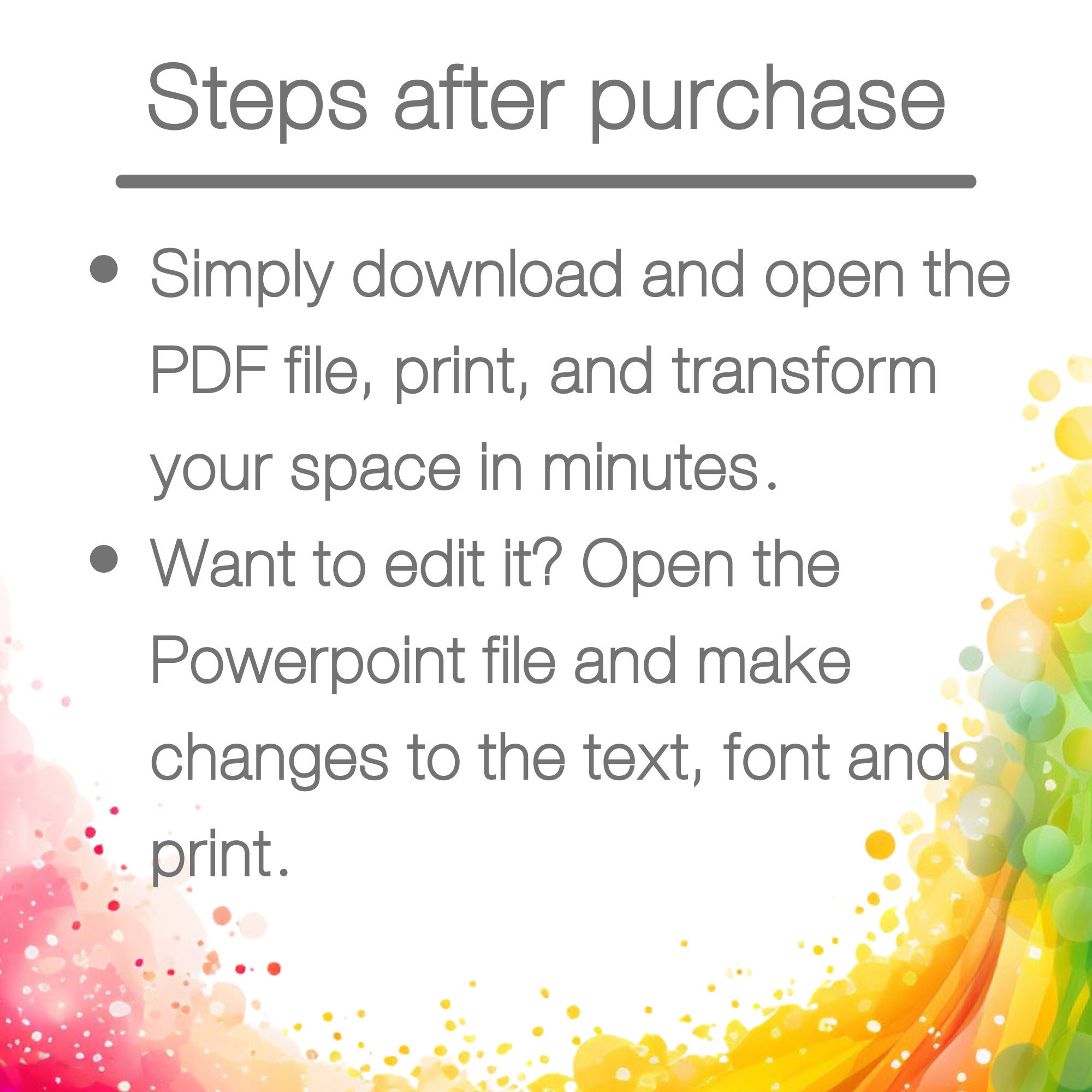 Rainbow Themed Classroom Decor Bundle Printables Includes 7 Amazing ...