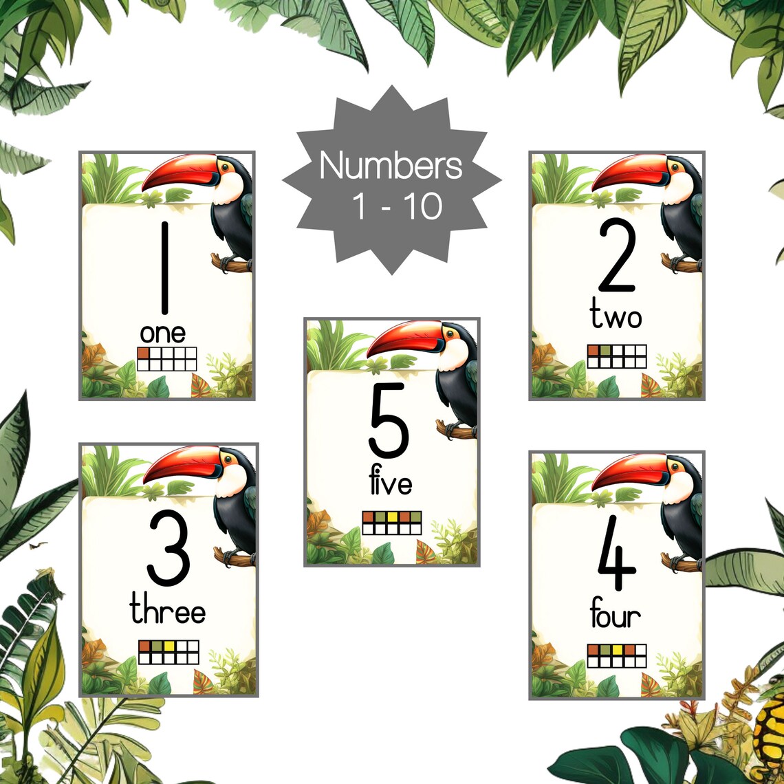Jungle Theme Classroom Decor Bundle Printables Includes 13 Amazing ...