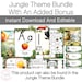 Jungle Theme Classroom Name Tags Printable - Name Tags for Kindergarten ...