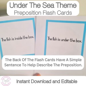 Under the Sea Classroom Theme | Prepositions | Learning Positions With ...