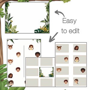 Jungle Classroom Affirmation Station and Feelings Chart for Kids ...