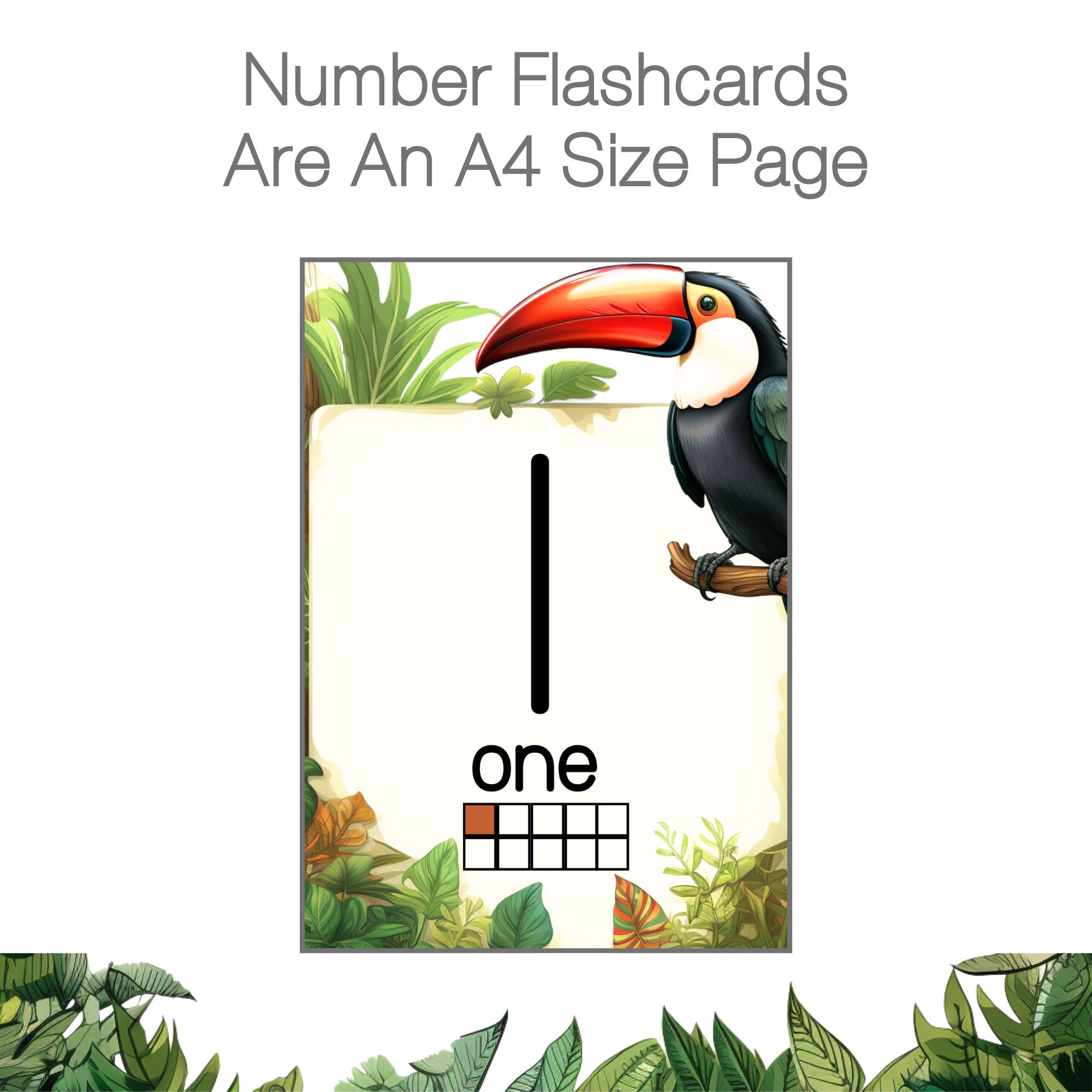 Jungle Classroom Theme | Number Flashcards | Number Posters | Editable ...