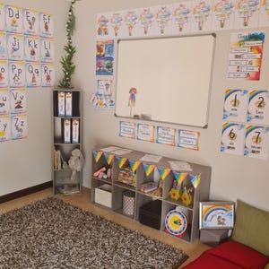 Rainbow Theme Classroom | 3D Shapes | Math Shape Posters | Printable 3D ...