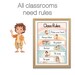 BOHO RAINBOW Classroom Rules Posters | Editable | Pastel Rainbow ...
